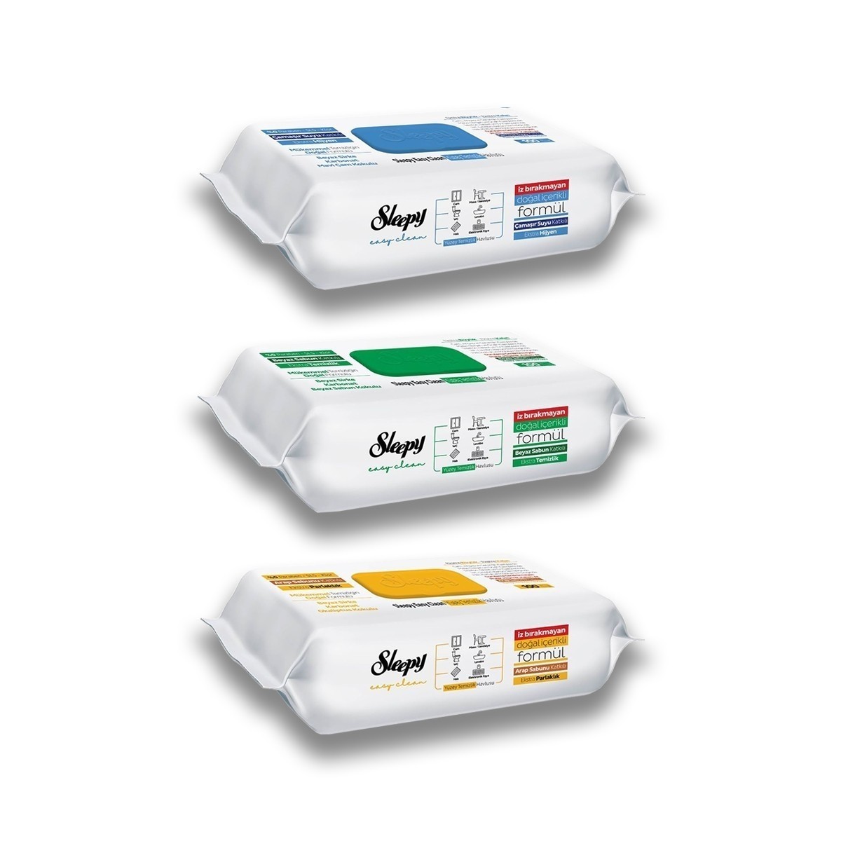 Sleepy Easy Clean Yüzey Temizlik Havlusu 100'lü X3